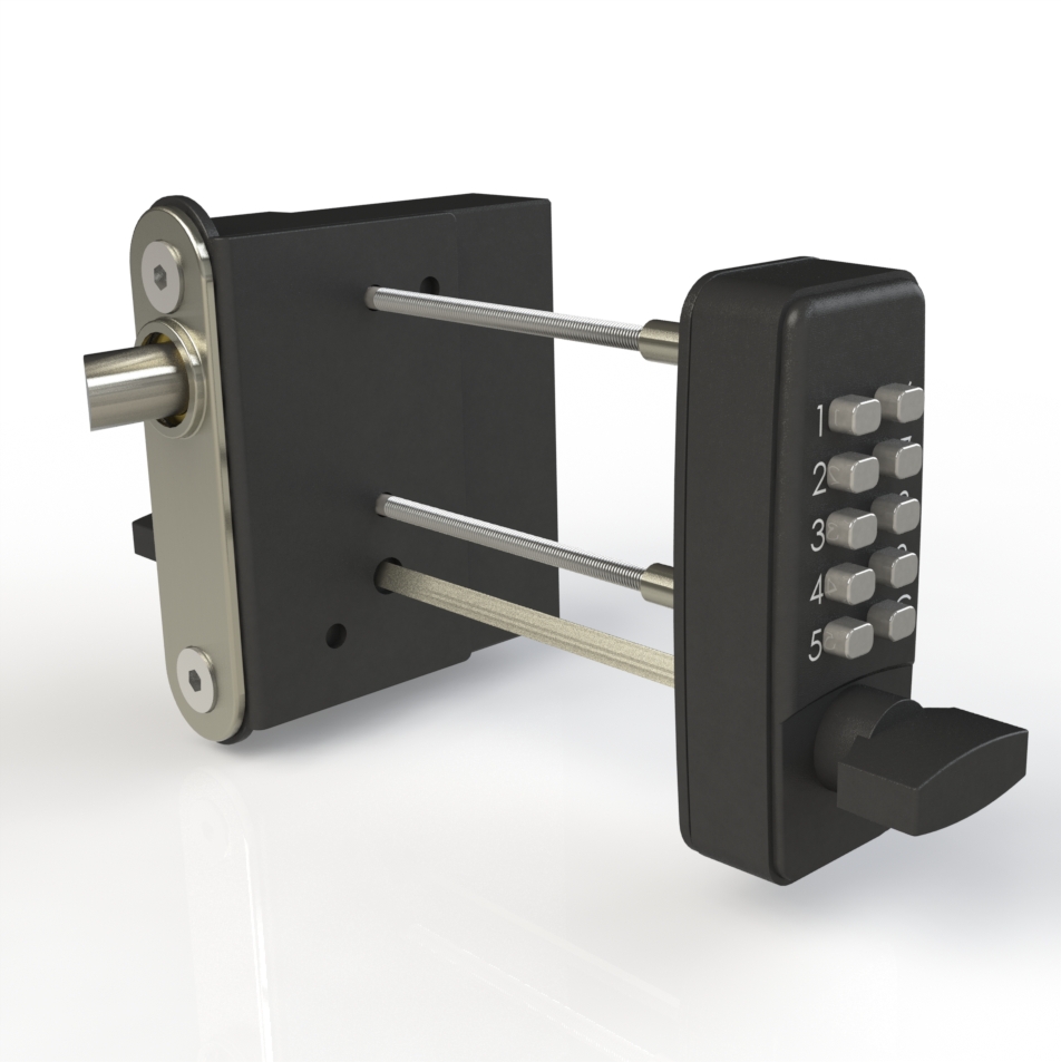 Digital Gate Lock Surface Fixed Single sided - Gatemaster Locks Digital Gate Lock Surface Fixed Single sided - Gatemaster Locks