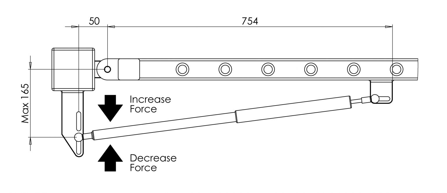 Gate Closing Strut | Gatemaster Locks