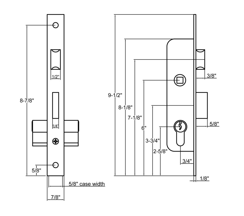 Narrow Latch Deadlock | Gatemaster Locks