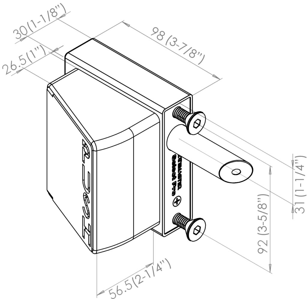 SelectPro Code Gate Lock | Surface Mounted | Quick-Exit | Gatemaster Locks