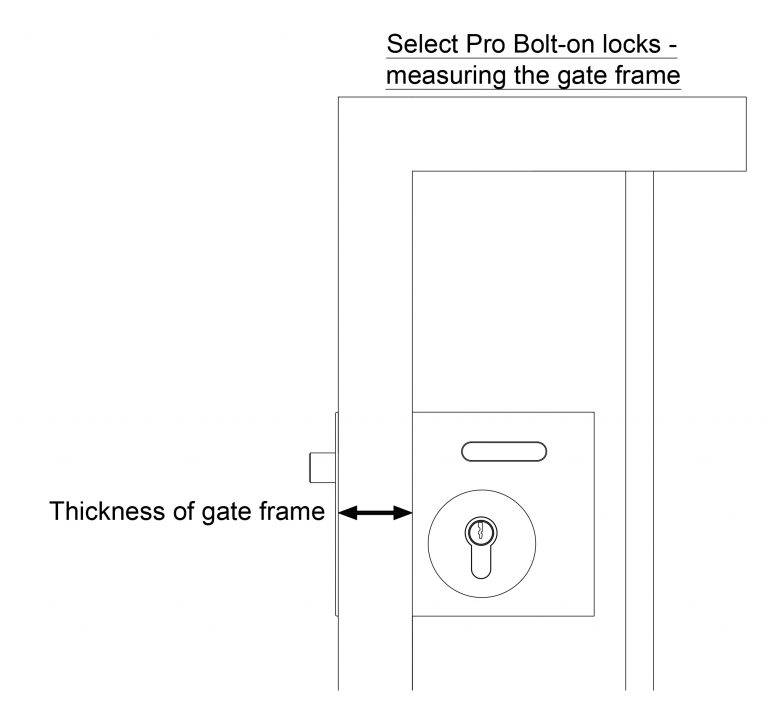 SelectPro Code Gate Lock | Double-Sided Keypad | Gatemaster