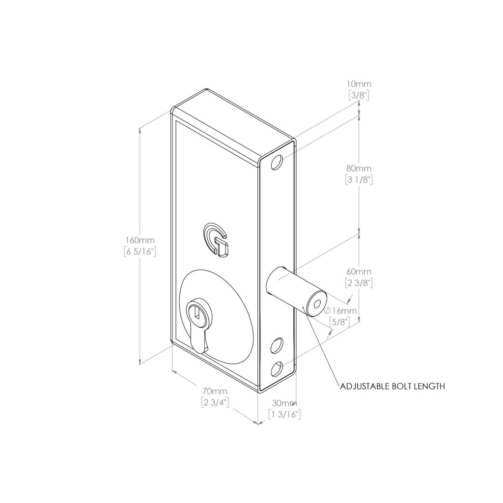 Superlock Deadlock Gate Lock | Double-Sided Key Access | Gatemaster Locks