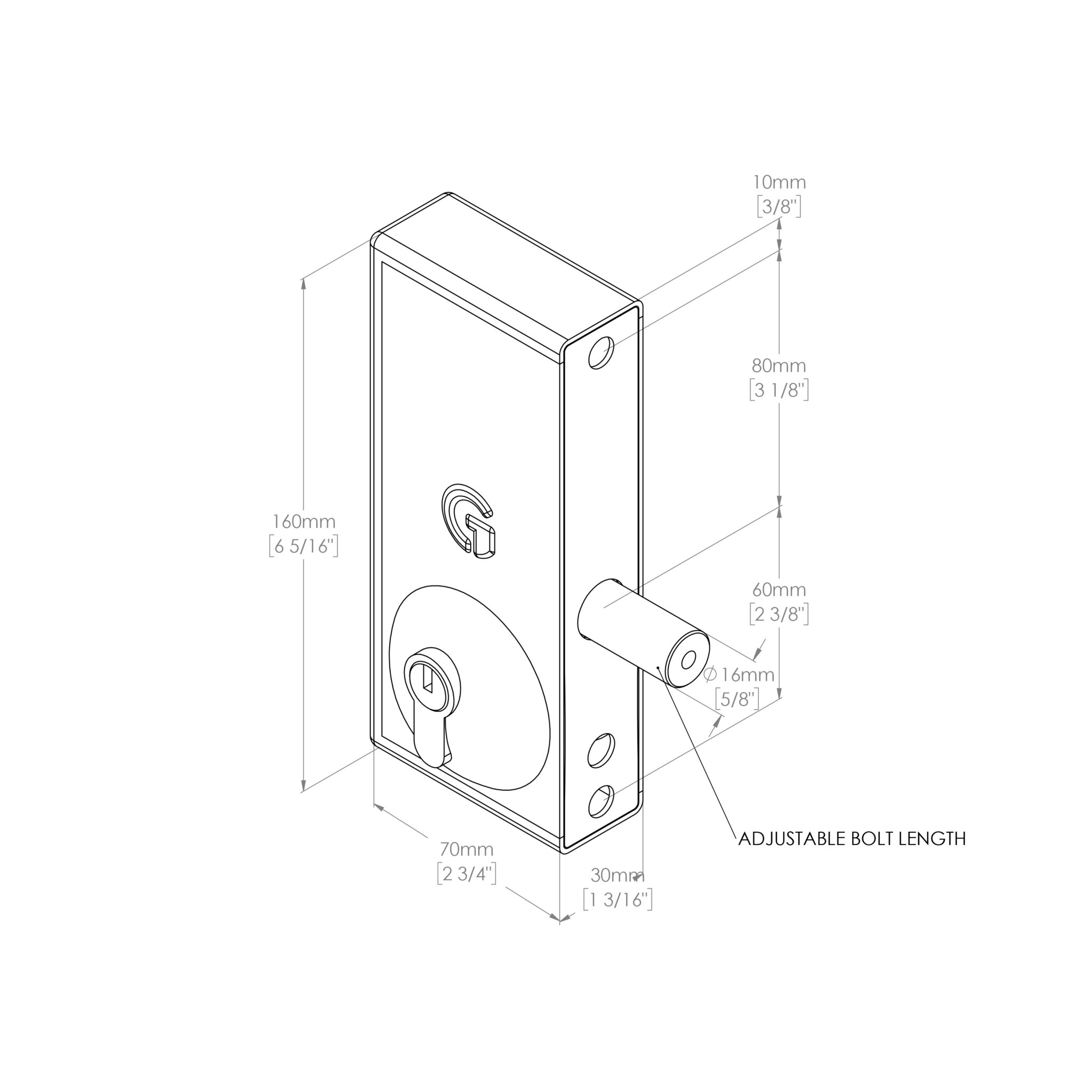 Superlock Deadlock Gate Lock | Double-Sided Key Access | Gatemaster Locks