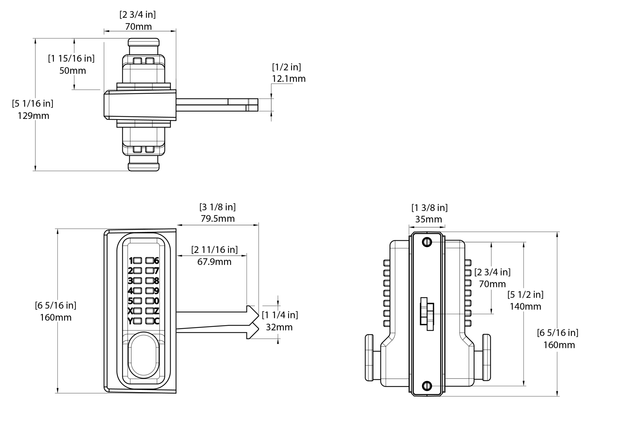 Sliding Gate Code Lock | Double-Sided Keypad | Gatemaster
