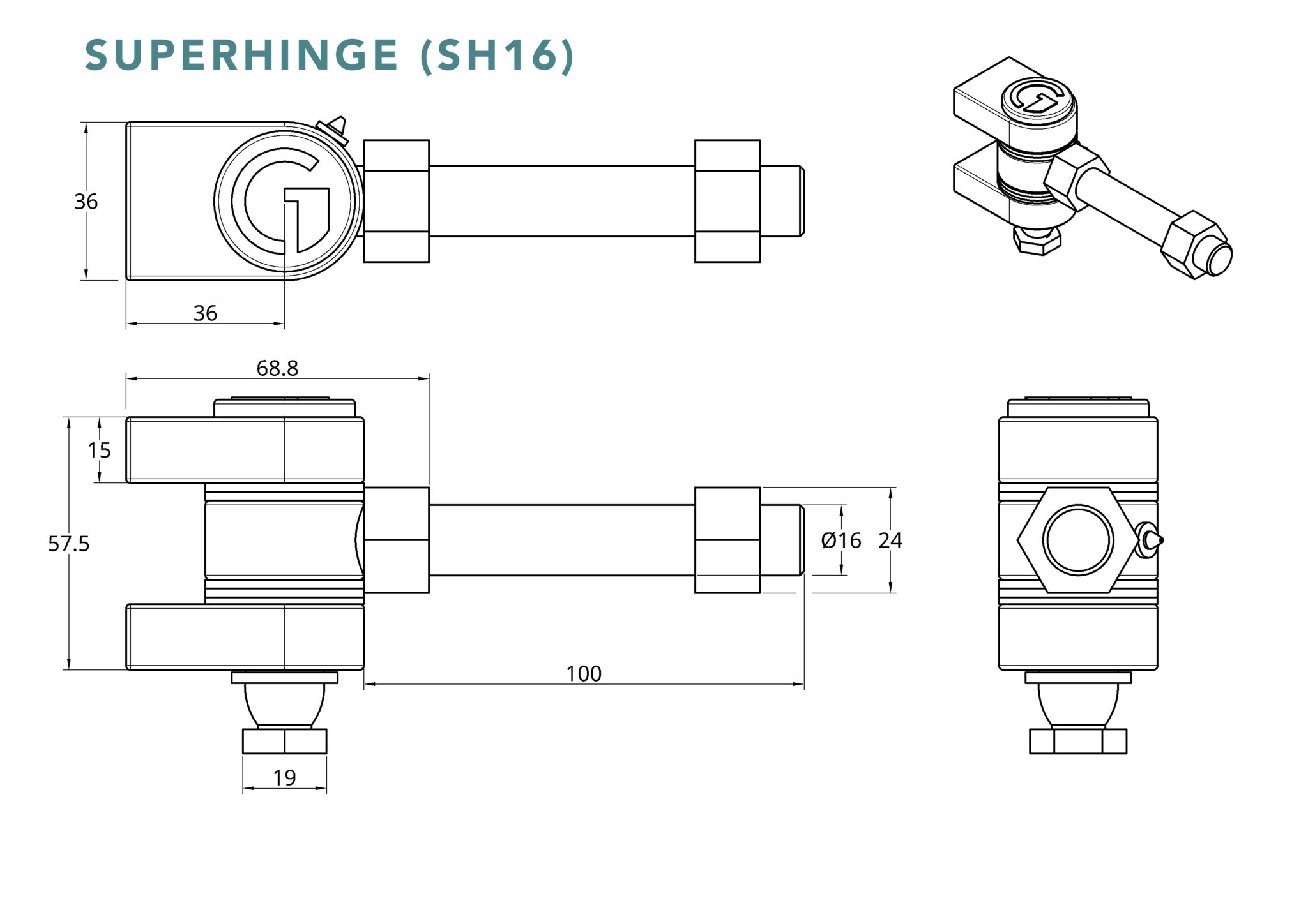 Superhinge | Heavy Duty Gate Hinge | Gatemaster Locks