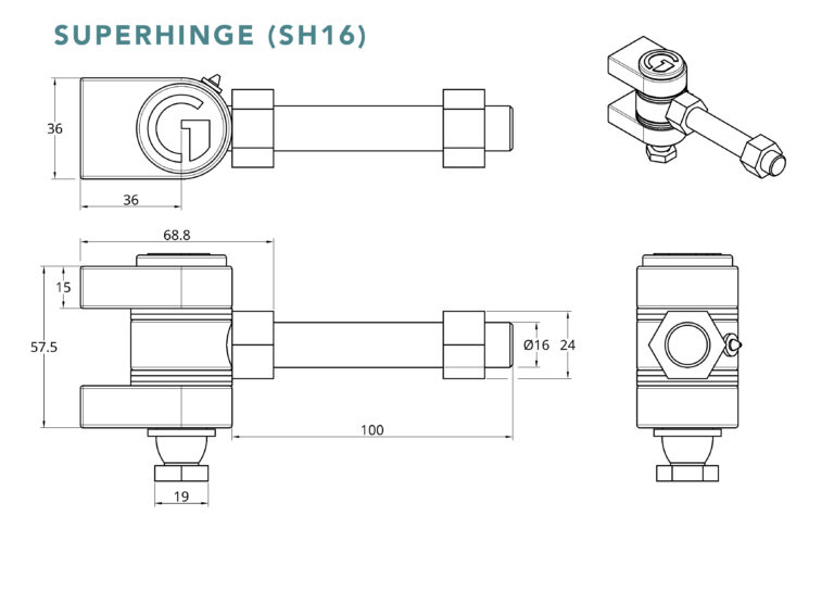 Superhinge | Heavy Duty Gate Hinge | Gatemaster Locks